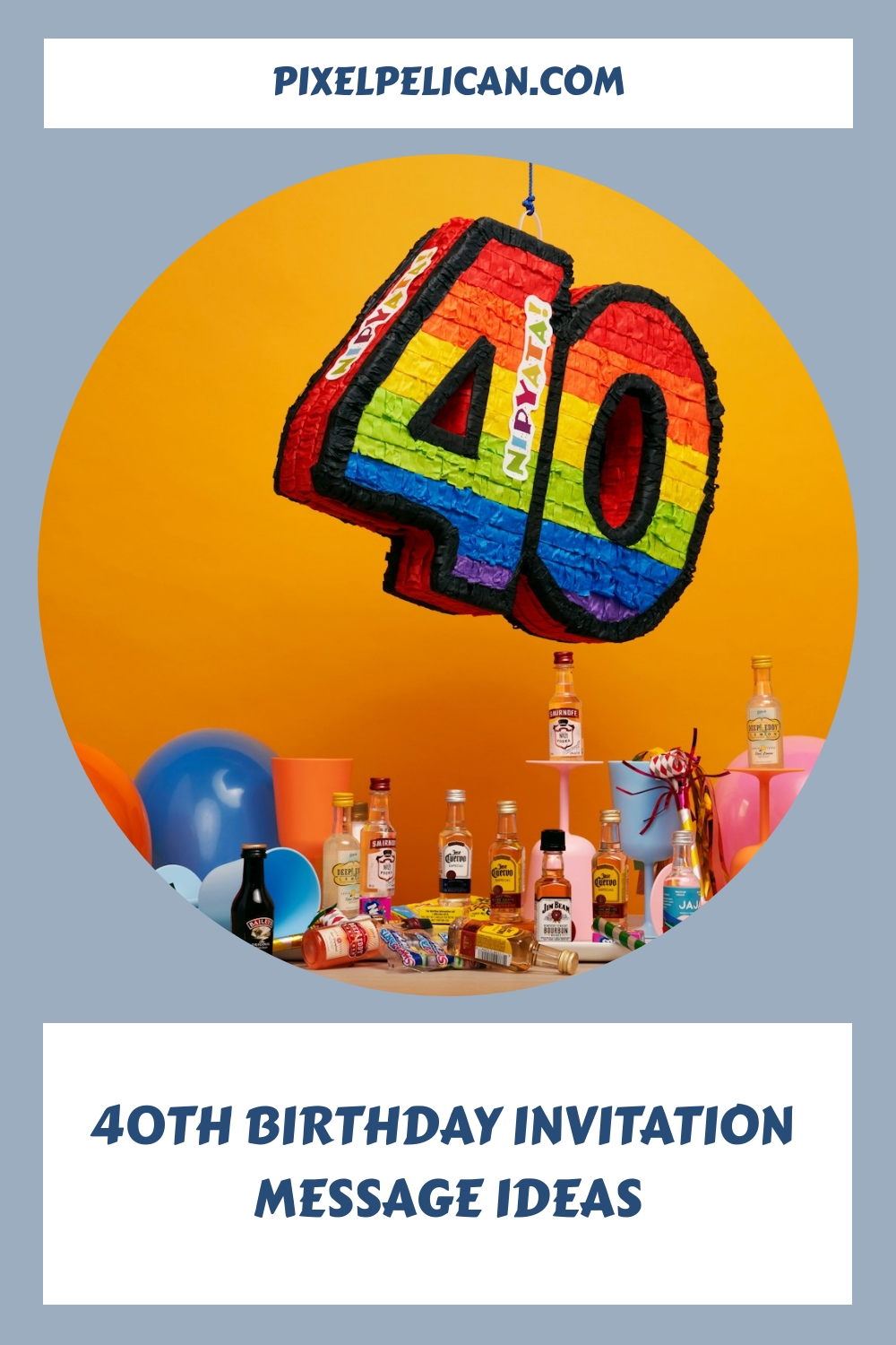 40th Birthday invitation Message Ideas - Pixel Pelican
